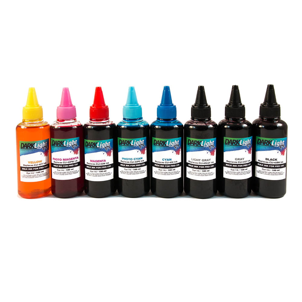 Canon PIXMA PRO 100 Refill Ink To Replace CLI 42 8 X 100 Ml Canon PIXMA PRO 100 Refill Ink To Replace CLI 42 8 X 100 Ml